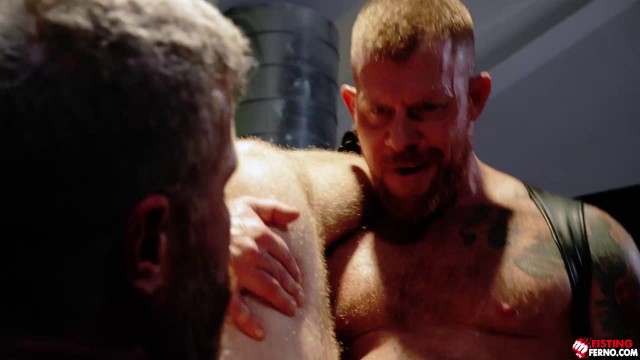 Cain Marko Jerks His Cock While Jack Vidra Pumps His Meat Hard Gay Porn