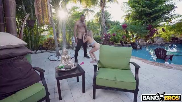 Rough Interracial Dicking By The Pool With Kinky Evelyn Payne Fast